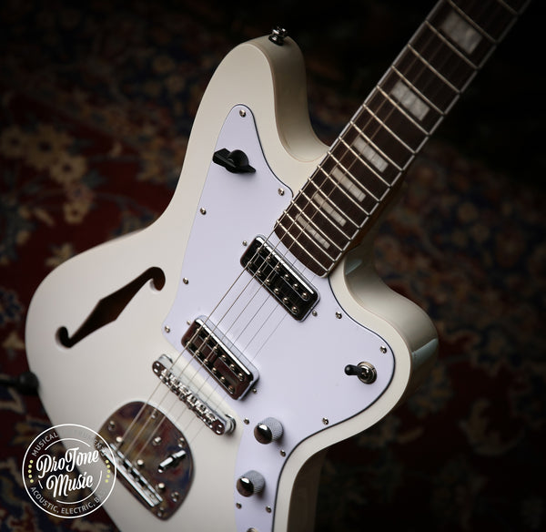 Vintage Revo Series Surfmaster Thinline Arctic White | ProTone Music ...
