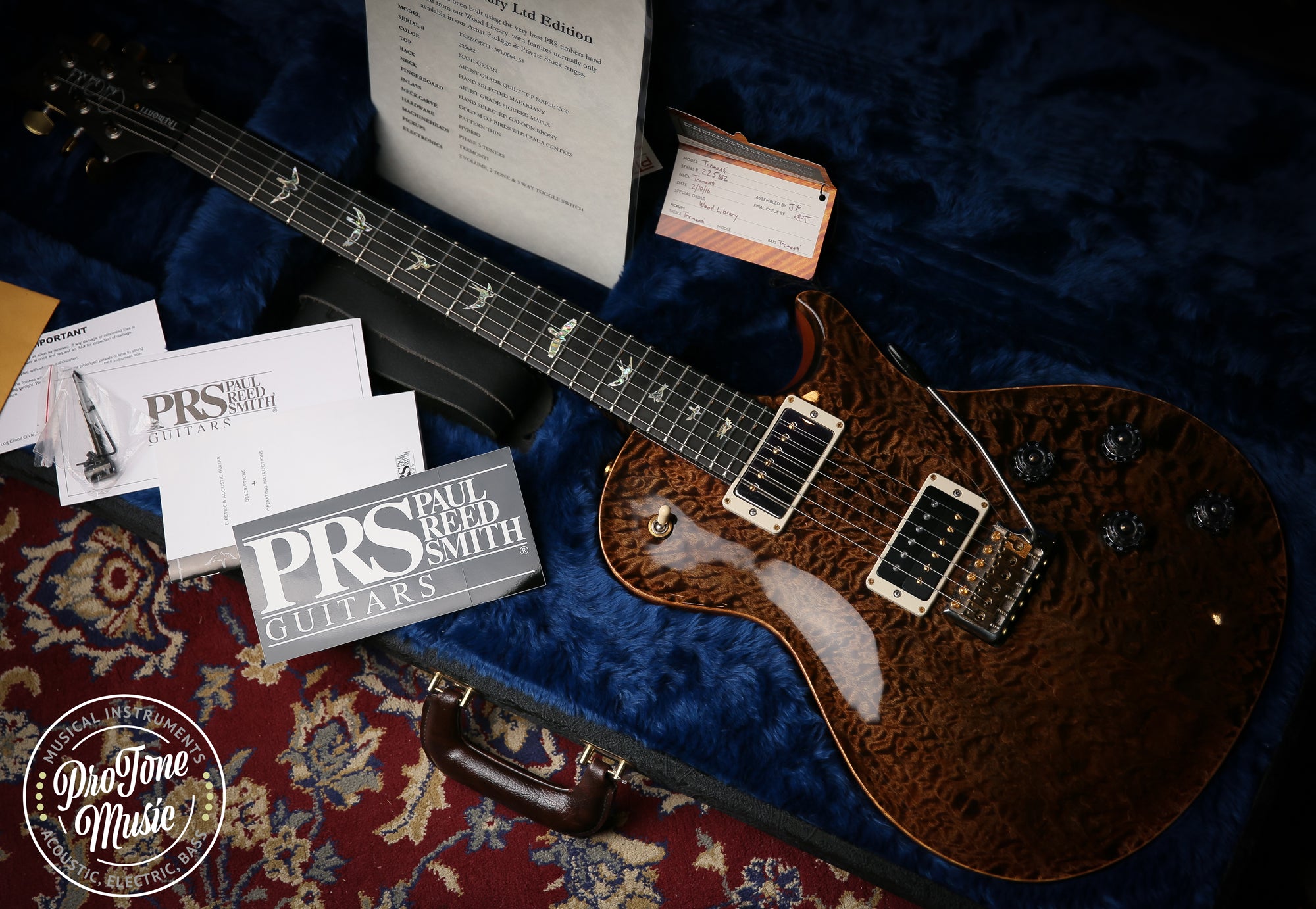 PRS Paul Reed Smith Tremonti Wood Library Mash Green | ProTone Music ...